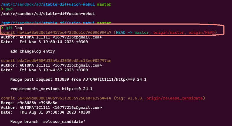 【Stable diffusion web UI】バージョンを確認する方法 ｜ 技術部プラス